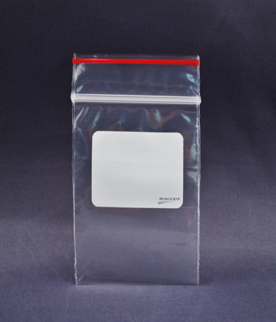 Redline White Block Reclosable Zipper Lock Bag 2mil - BAGS OF BAGS